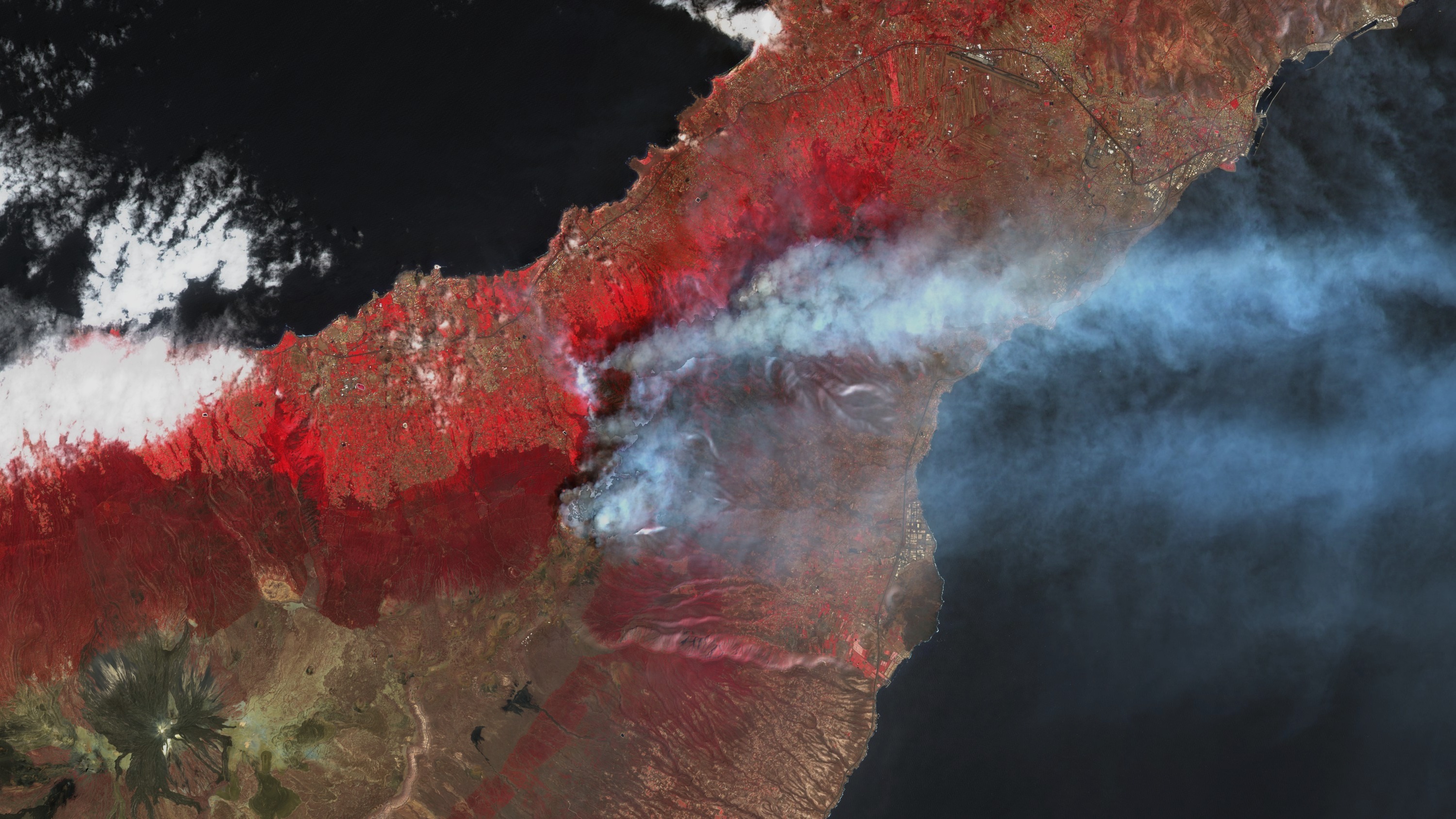 Nouvelles images dramatiques aux Canaries : l’incendie de Tenerife vu ...