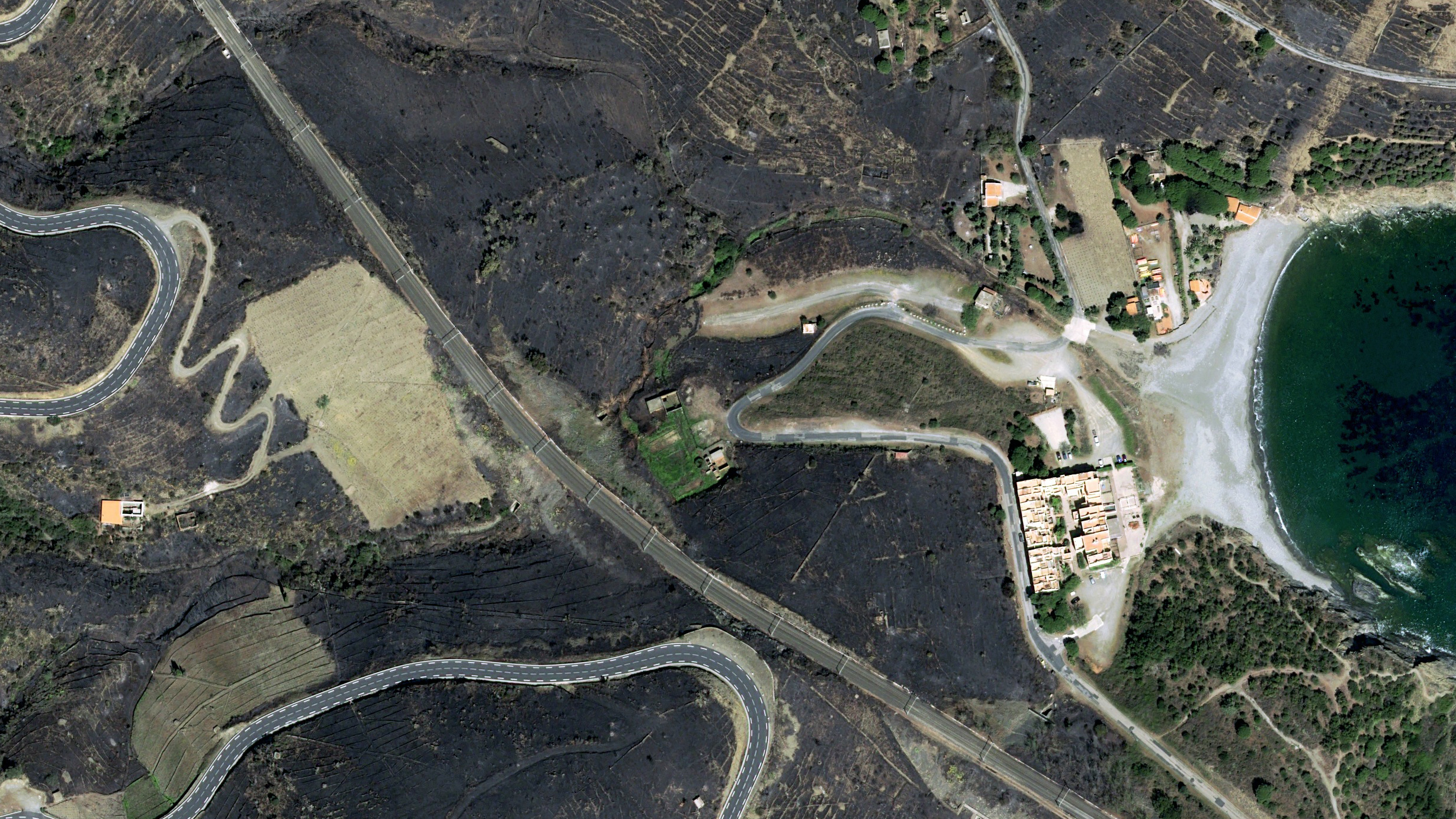 Dans les Pyrénées-Orientales, les dégâts de l’incendie de Cerbère et ...