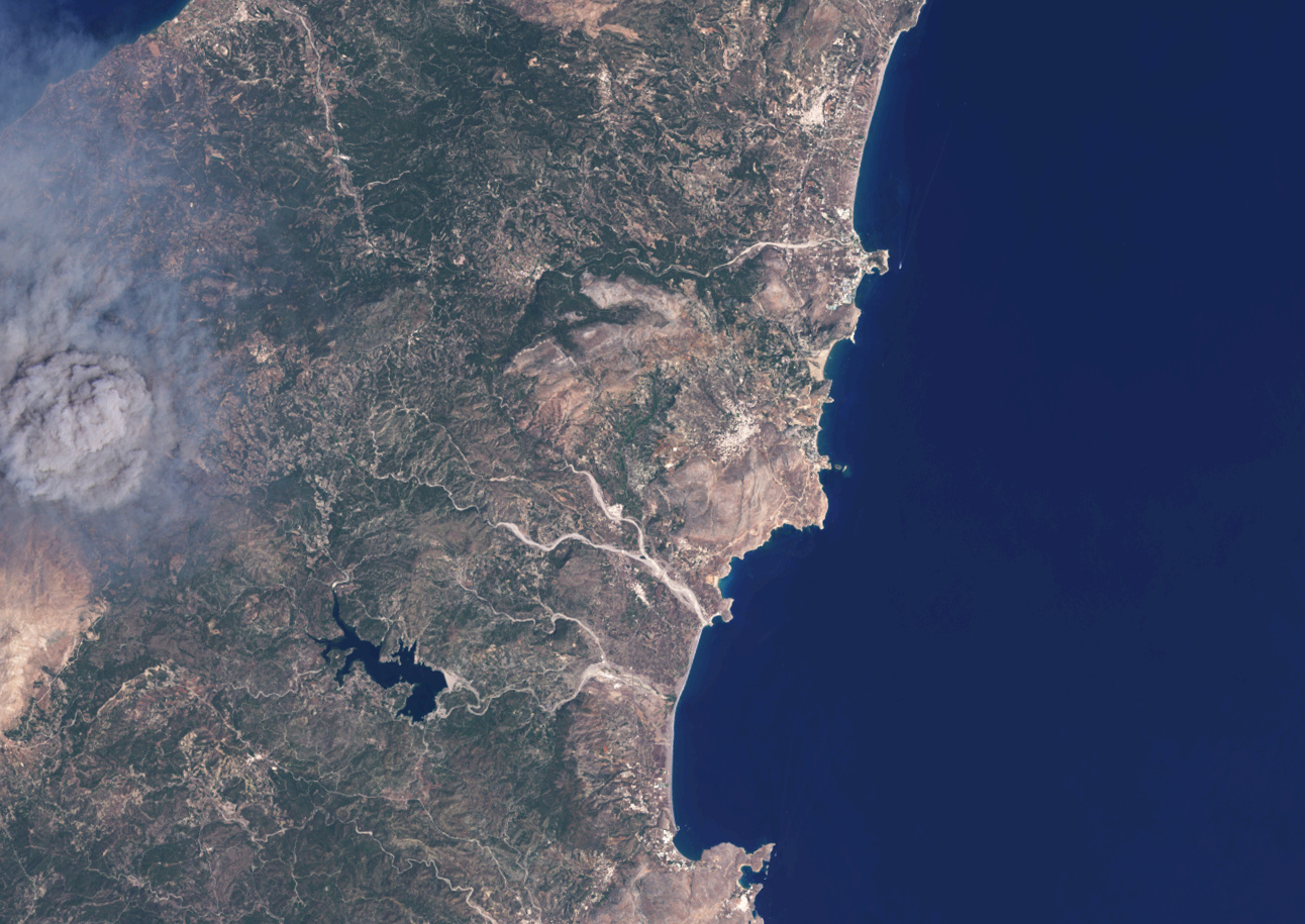 Les incendies du mois de juillet 2023 en Grèce vus par les satellites d ...