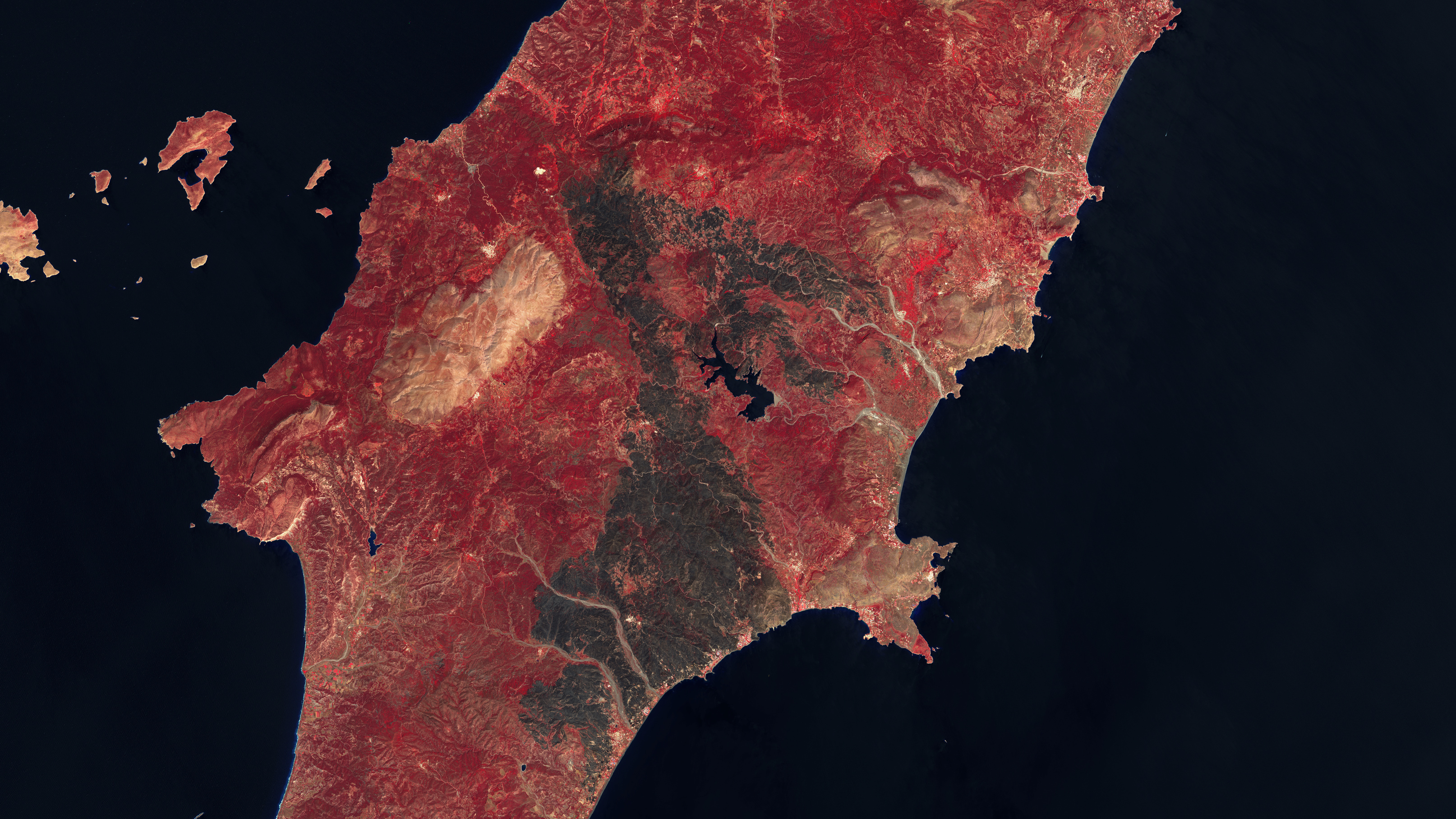Les incendies du mois de juillet 2023 en Grèce vus par les satellites d ...